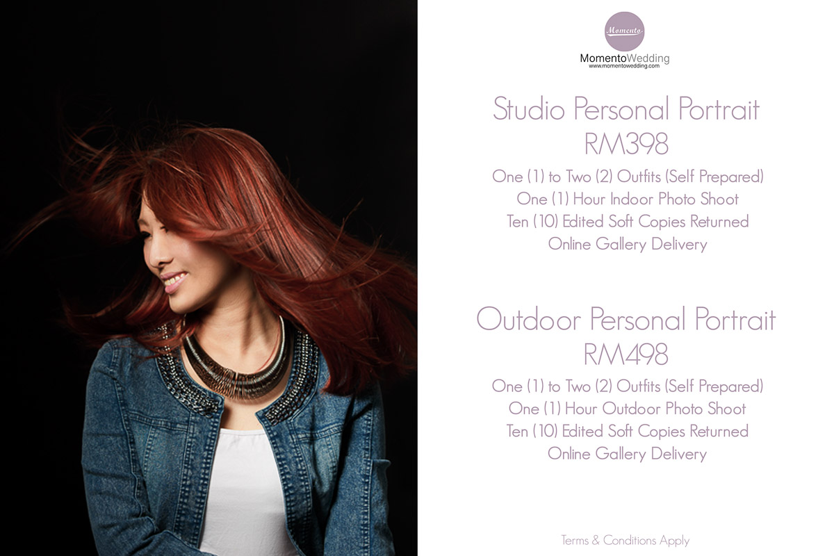 Personal Portrait Package - MomentoWedding